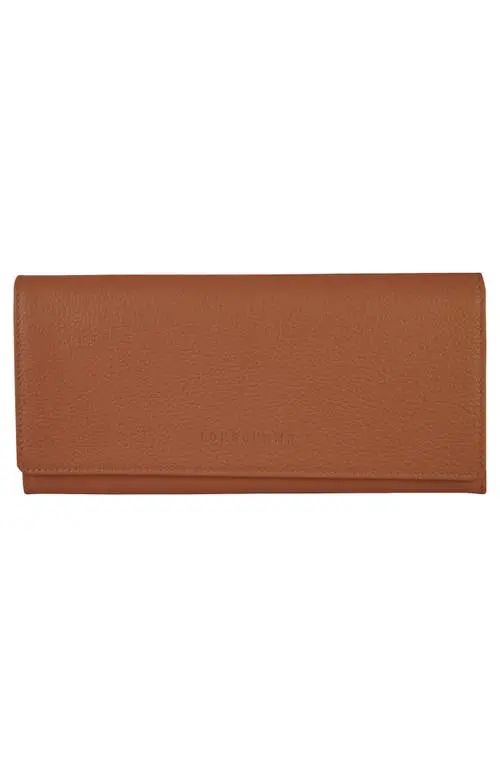 Longchamp Le Foulonne Leather Continental Wallet