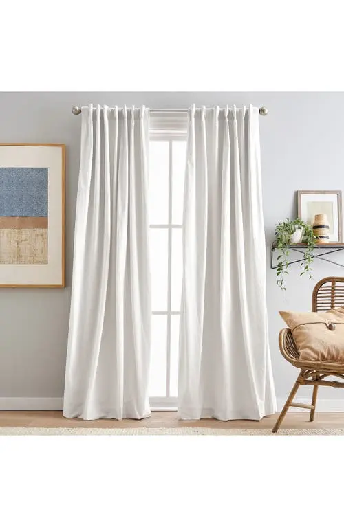 PERI HOME Sanctuary Set Of 2 Lined Curtain Panels - White