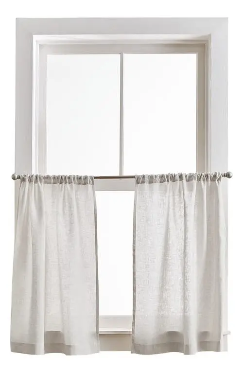 PERI HOME Set Of 2 Tier Curtain Panels - Silver