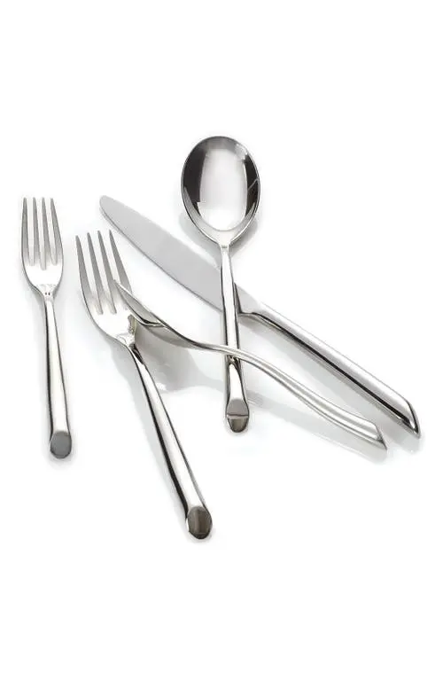 NAMBE Frond' 5-piece Stainless Steel Place Setting - Silver