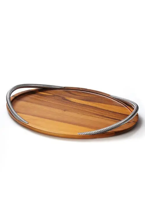 NAMBE Braid Serving Tray - Brown