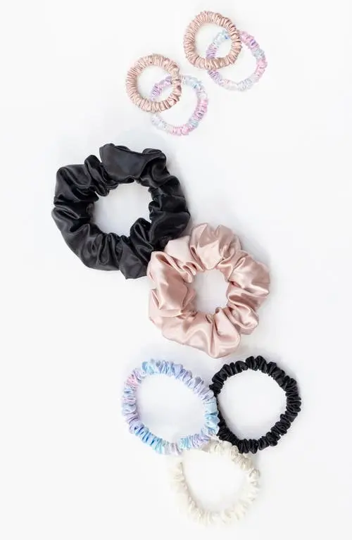 BLISSY 9-pack Assorted Silk Scrunchies