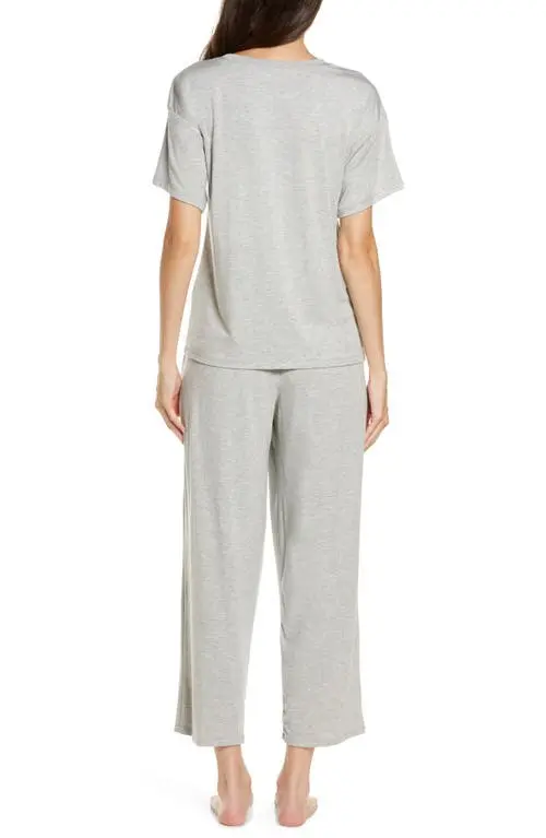Nordstrom Moonlight Eco Easy Crop Pajamas - Grey Heather