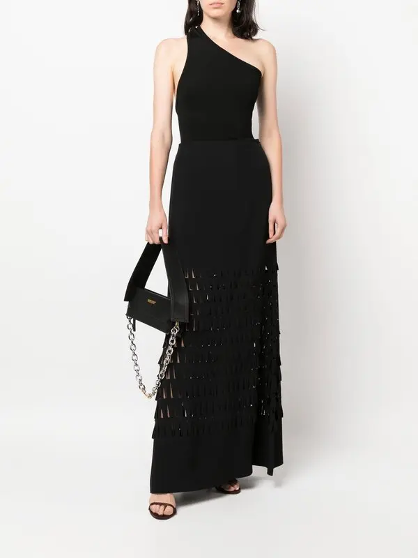 Alberta Ferretti Cut-out High-waisted Skirt