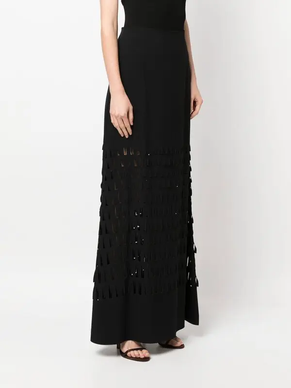 Alberta Ferretti Cut-out High-waisted Skirt