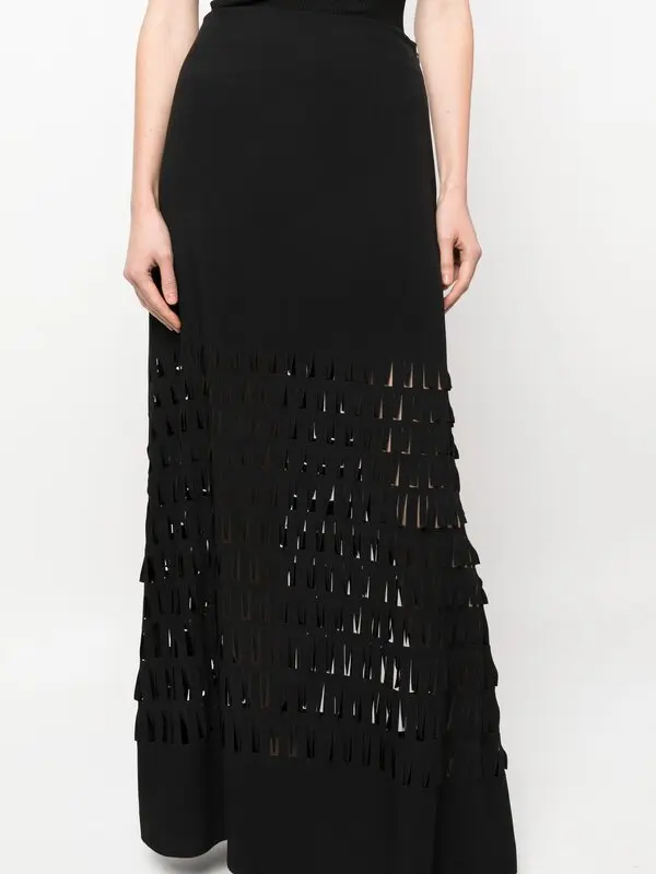 Alberta Ferretti Cut-out High-waisted Skirt