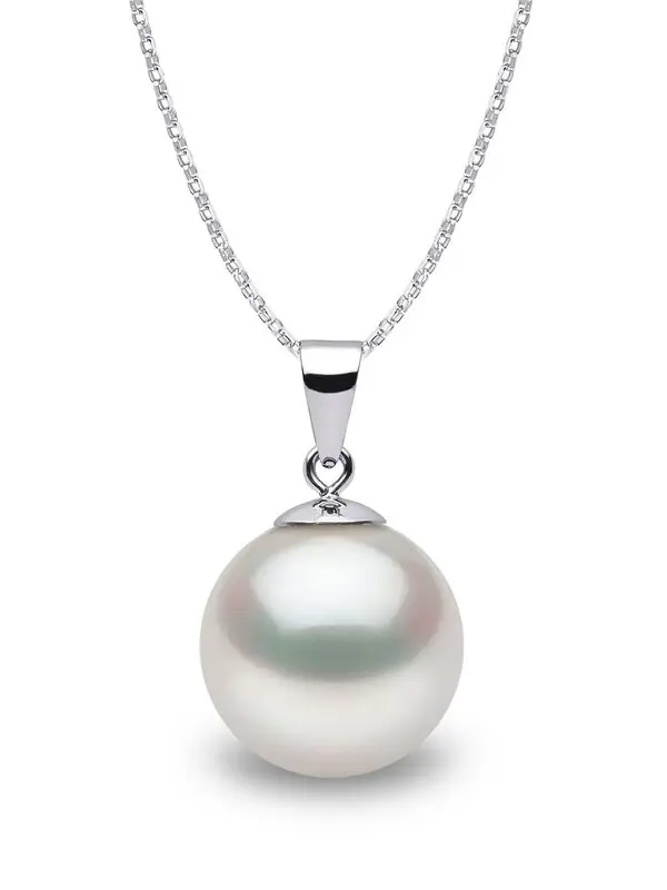 Yoko London 18kt White Gold South Sea Pearl Pendant Necklace - Silver