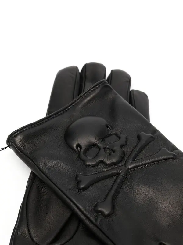 Philipp Plein Leather Gloves