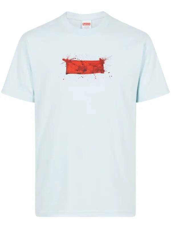 Supreme X Ralph Steadman Box Logo Crew-neck T-shirt - Blue