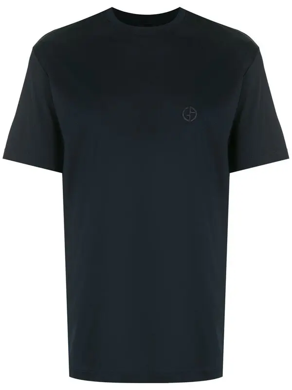 Giorgio Armani Logo-print Cotton T-shirt - Black