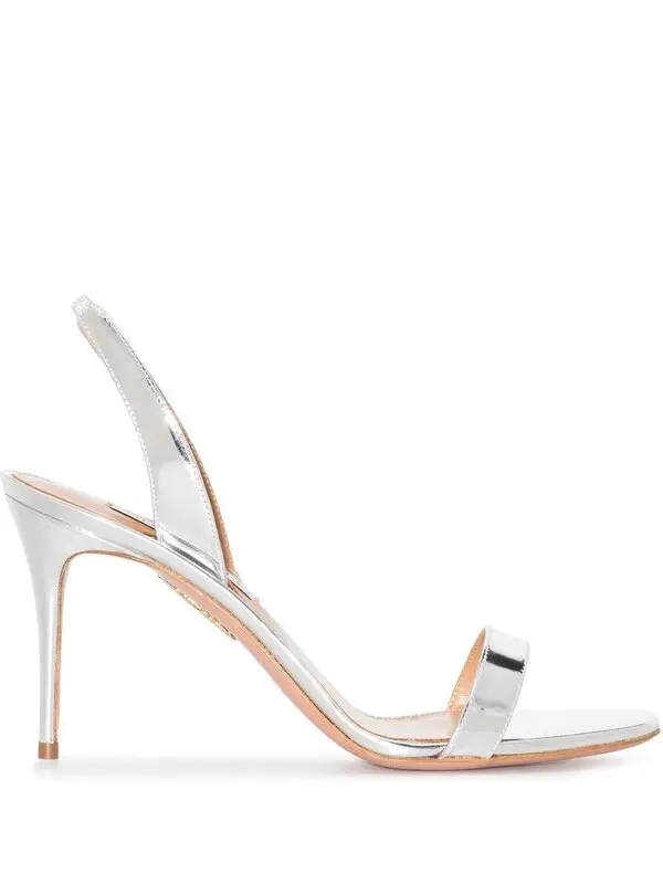 AQUAZZURA So Nude Slingback Sandals