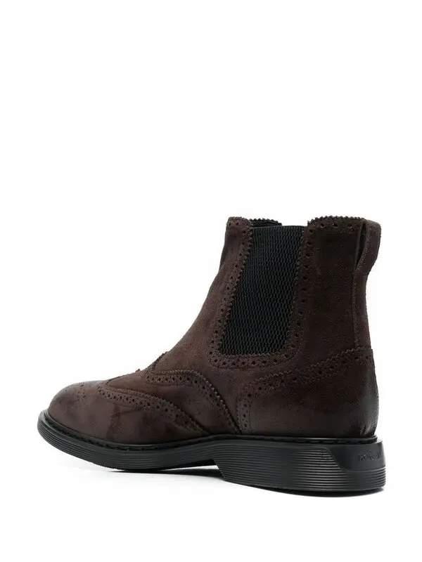 Hogan Slip-on Chelsea Boots - Brown