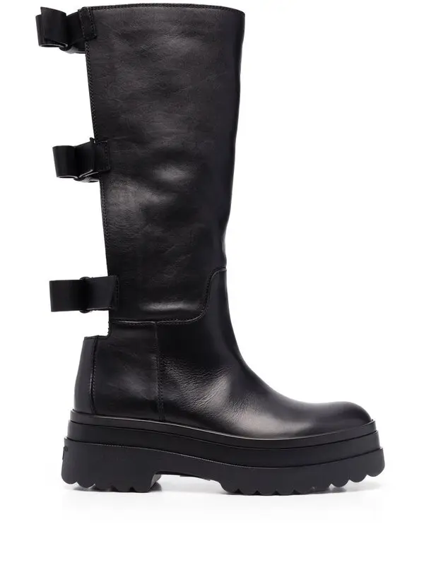 Red Valentino Bow-embellshed Cut-out Boots