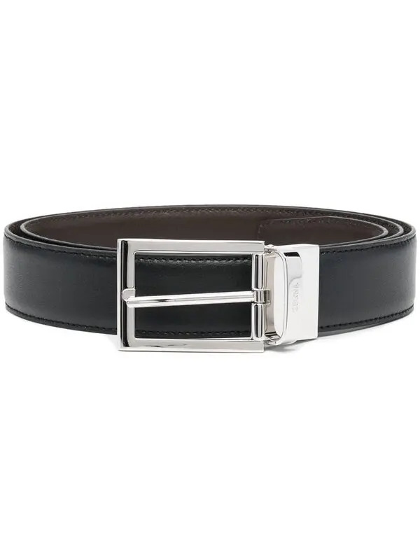 Zegna Buckle-fastening Leather Belt - Brown