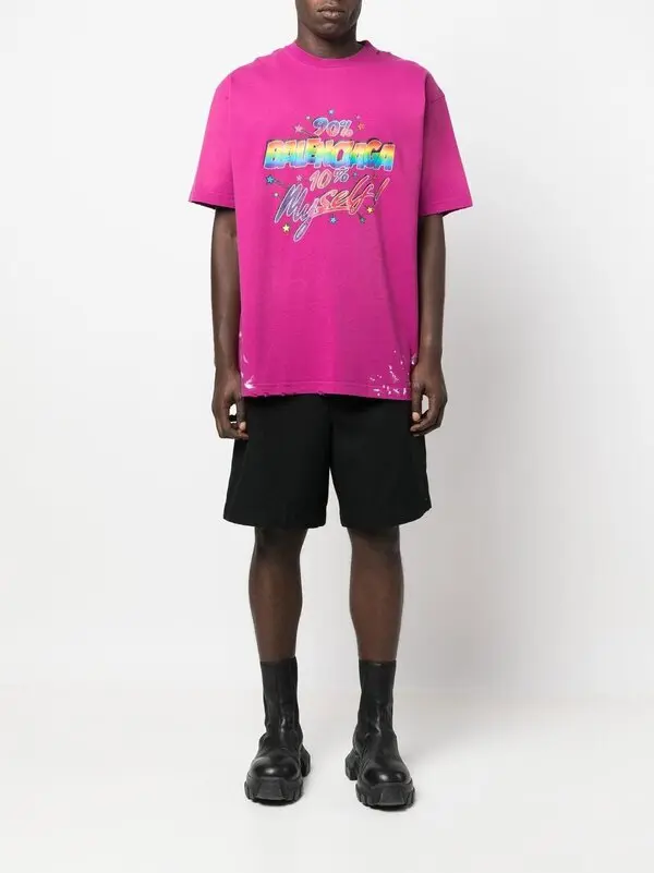 Balenciaga 90/10 Logo-print T-shirt