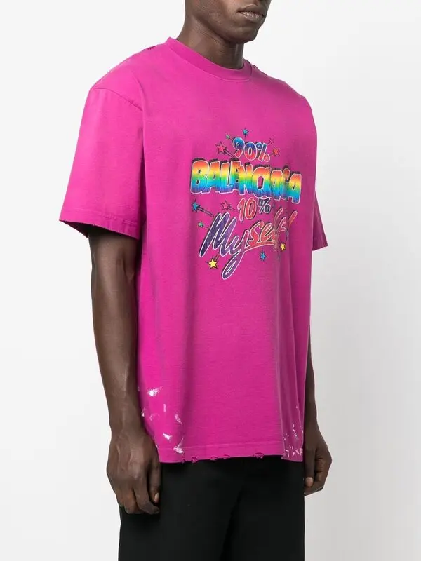 Balenciaga 90/10 Logo-print T-shirt