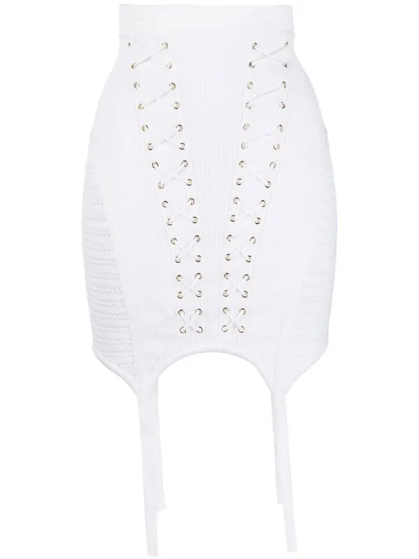 Balmain Knit Mini Skirt
