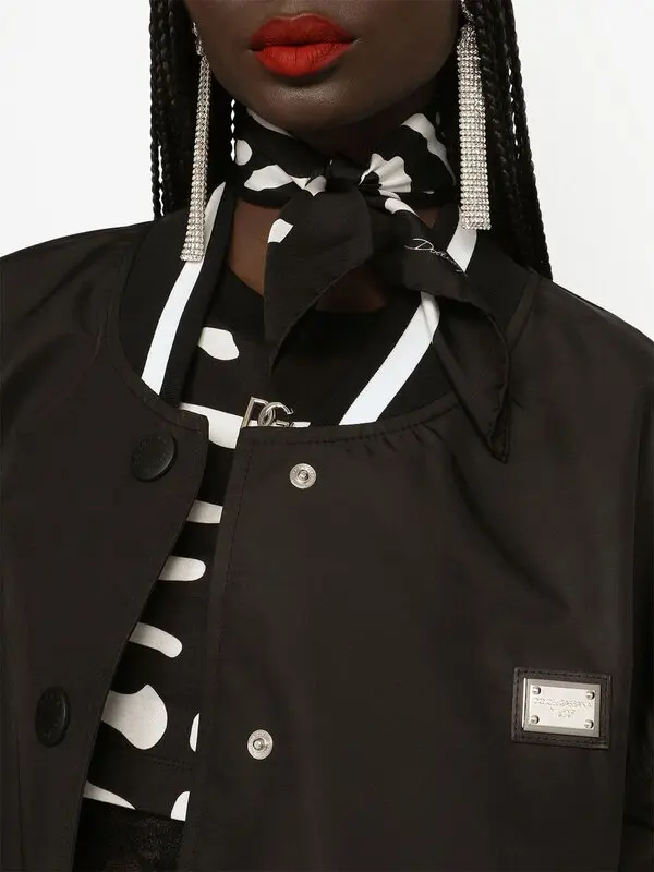 Dolce & Gabbana Zebra-print Twill Scarf