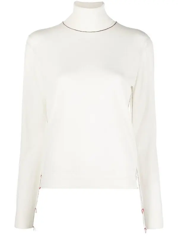 MAISON MARGIELA High-neck Jumper - Neutrals