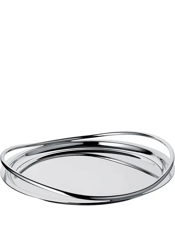 Christofle Vertigo Round Tray - Silver