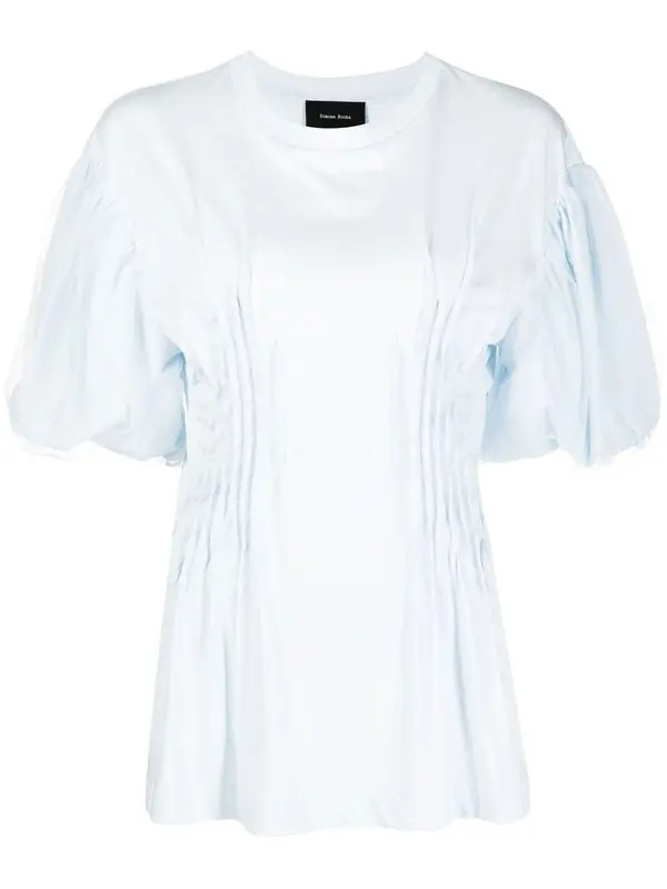 Simone Rocha Tulle-sleeve Sculpted T-shirt