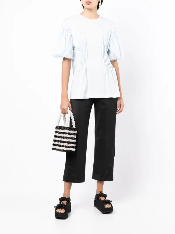 Simone Rocha Tulle-sleeve Sculpted T-shirt