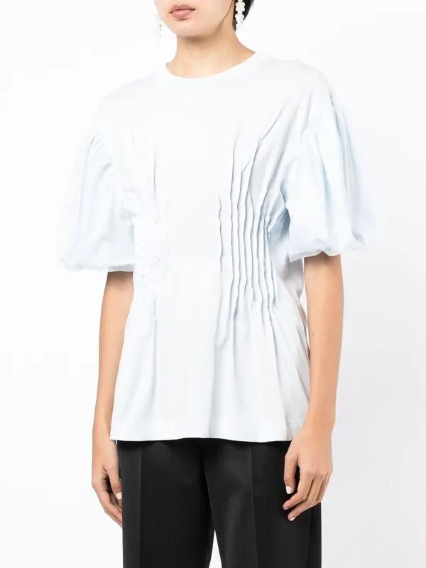 Simone Rocha Tulle-sleeve Sculpted T-shirt