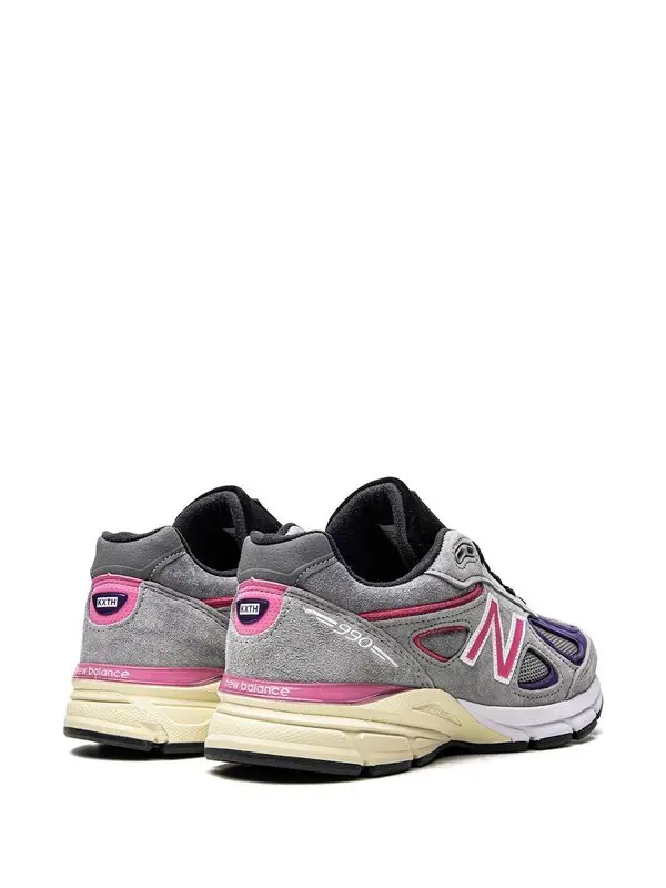 NEW BALANCE X Kith X United Arrows And Sons 990v4 Sneakers - Grey