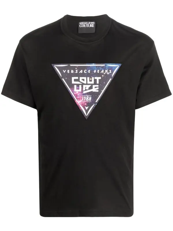 Versace Logo-patch Cotton T-shirt