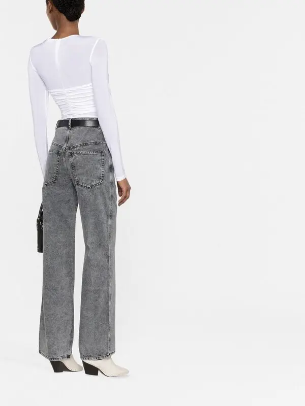 Isabel Marant Étoile Gathered-detail Long-sleeve Top