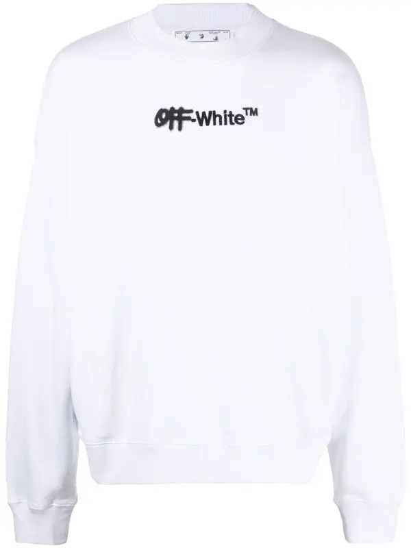 Off-White Logo Print Long Sleeve Sweatshirt