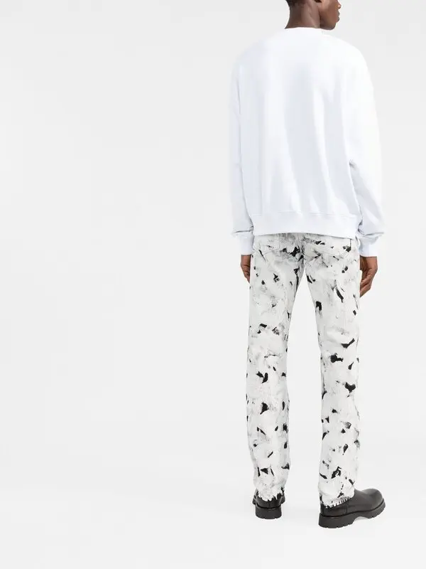 Off-White Logo Print Long Sleeve Sweatshirt