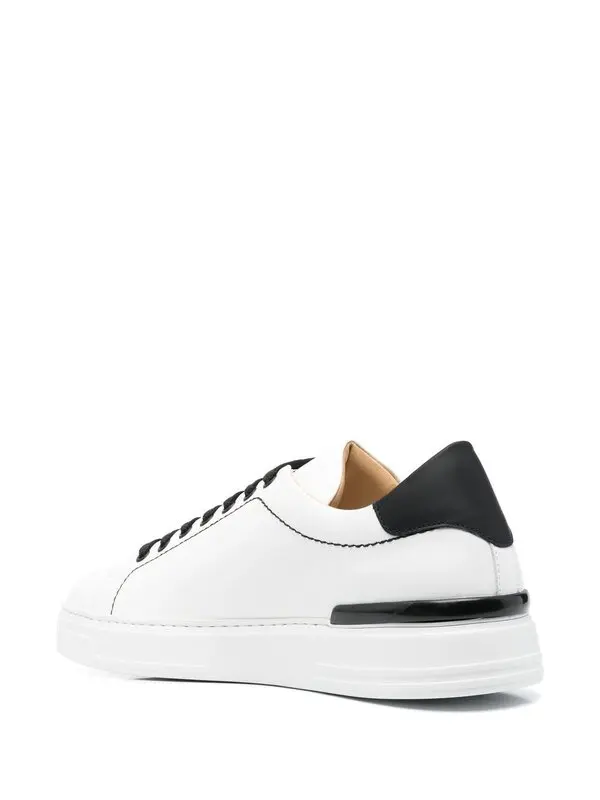 Philipp Plein Low-top Leather Sneakers - Black