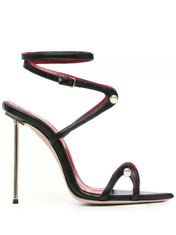 HARDOT Strappy High Heel Sandals - Black