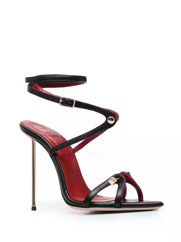 HARDOT Strappy High Heel Sandals - Black
