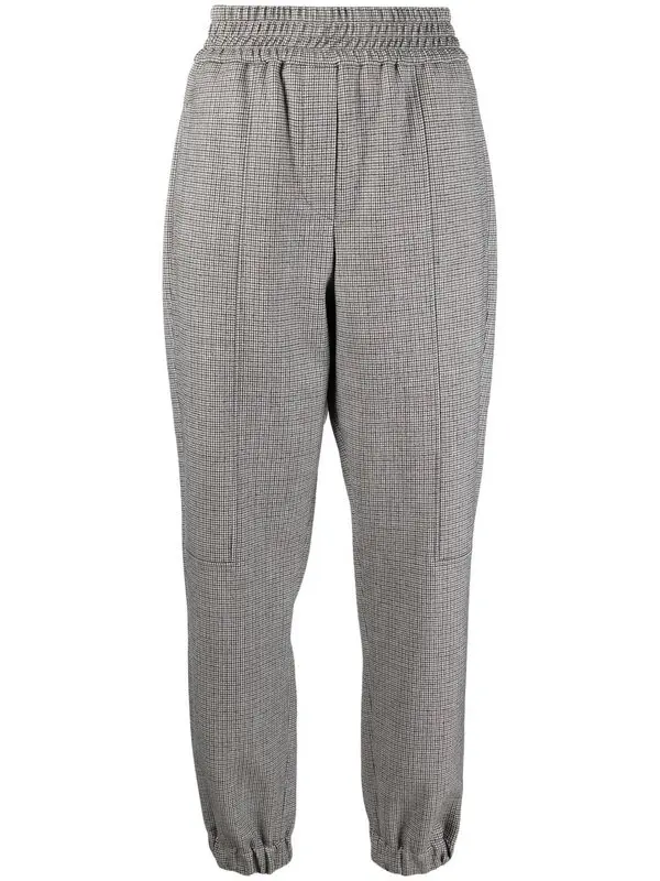 Brunello Cucinelli Checked Tapered Trousers