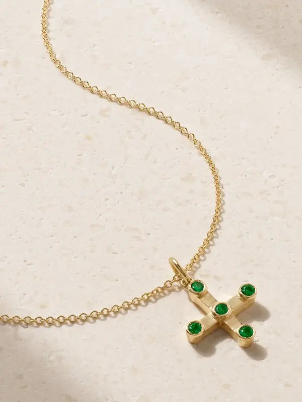Ileana Makri Stepping Stone 18-karat Emerald Necklace - Gold