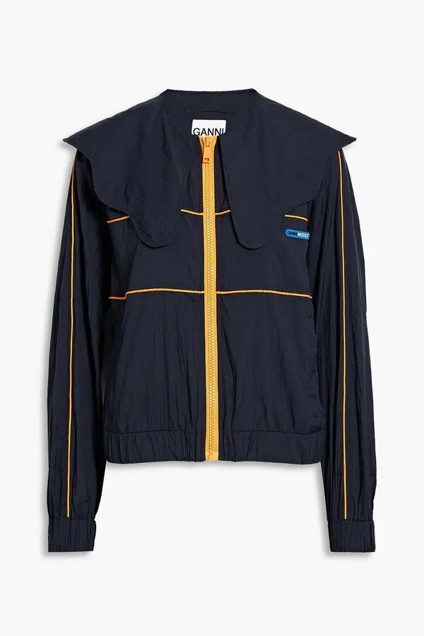 GANNI Shell Jacket - Midnight Blue