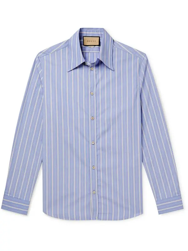 Gucci Striped Cotton Oxford Shirt