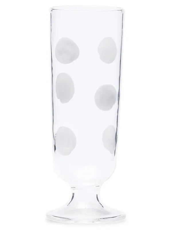 VIETRI Drop Champagne Glass - White