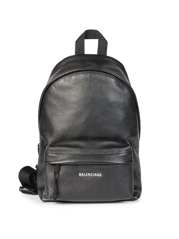 Balenciaga Grained Leather Sling Backpack