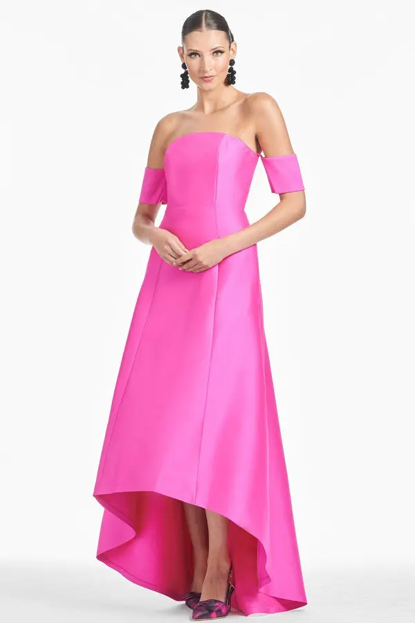 Sachin Babi Agyness Strapless Gown Pink 20% Off Editorialist