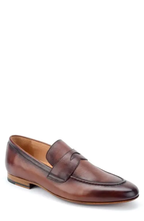WARFIELD & GRAND Montery Penny Loafer - Cognac