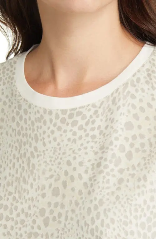 Paige Ryo Animal Print Stretch Cotton Tank Top