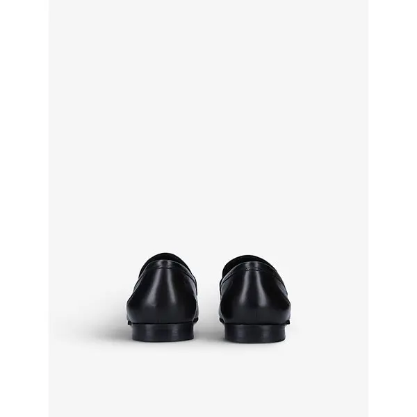 Kurt Geiger Ali Eagle Head Embellished Leather Loafers