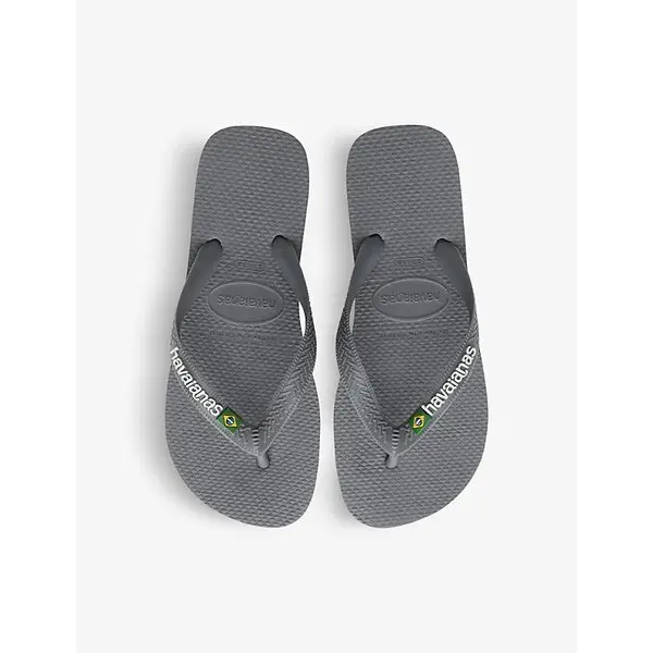 Havaianas Brazil Logo Flip Flops - Grey