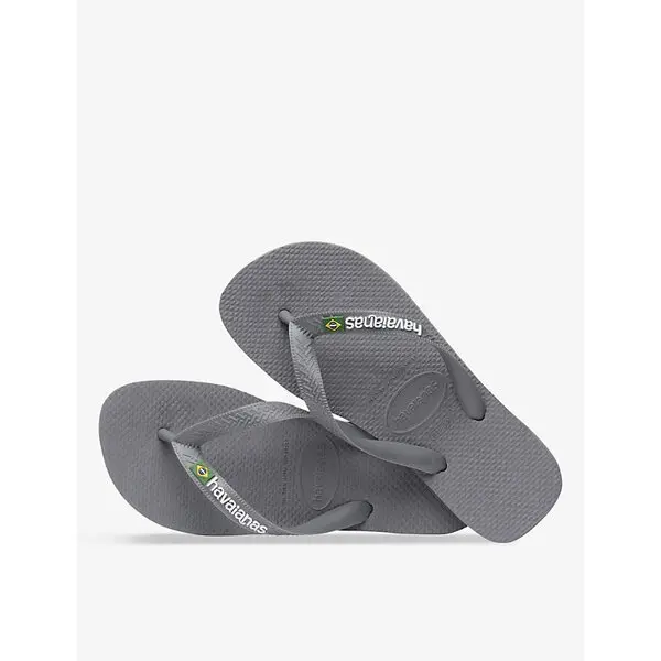 Havaianas Brazil Logo Flip Flops - Grey