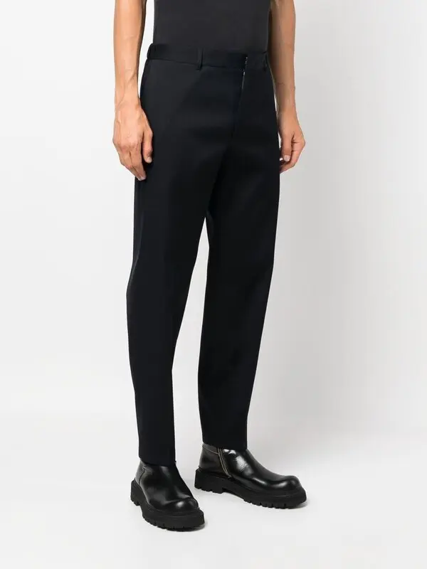 JIL SANDER Virgin-wool Tapered Trousers - Blue