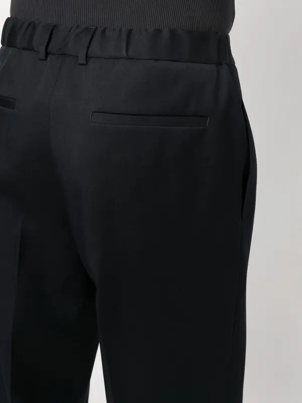 JIL SANDER Virgin-wool Tapered Trousers - Blue