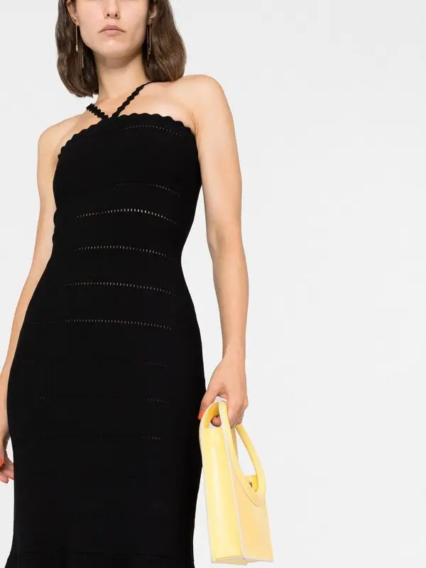 Victoria Beckham Cut-out Detail Peplum Dress